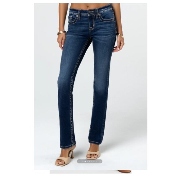 Miss Me | Jeans | Miss Me Kenzie Flap Pocket Straight Jeans | Poshmark